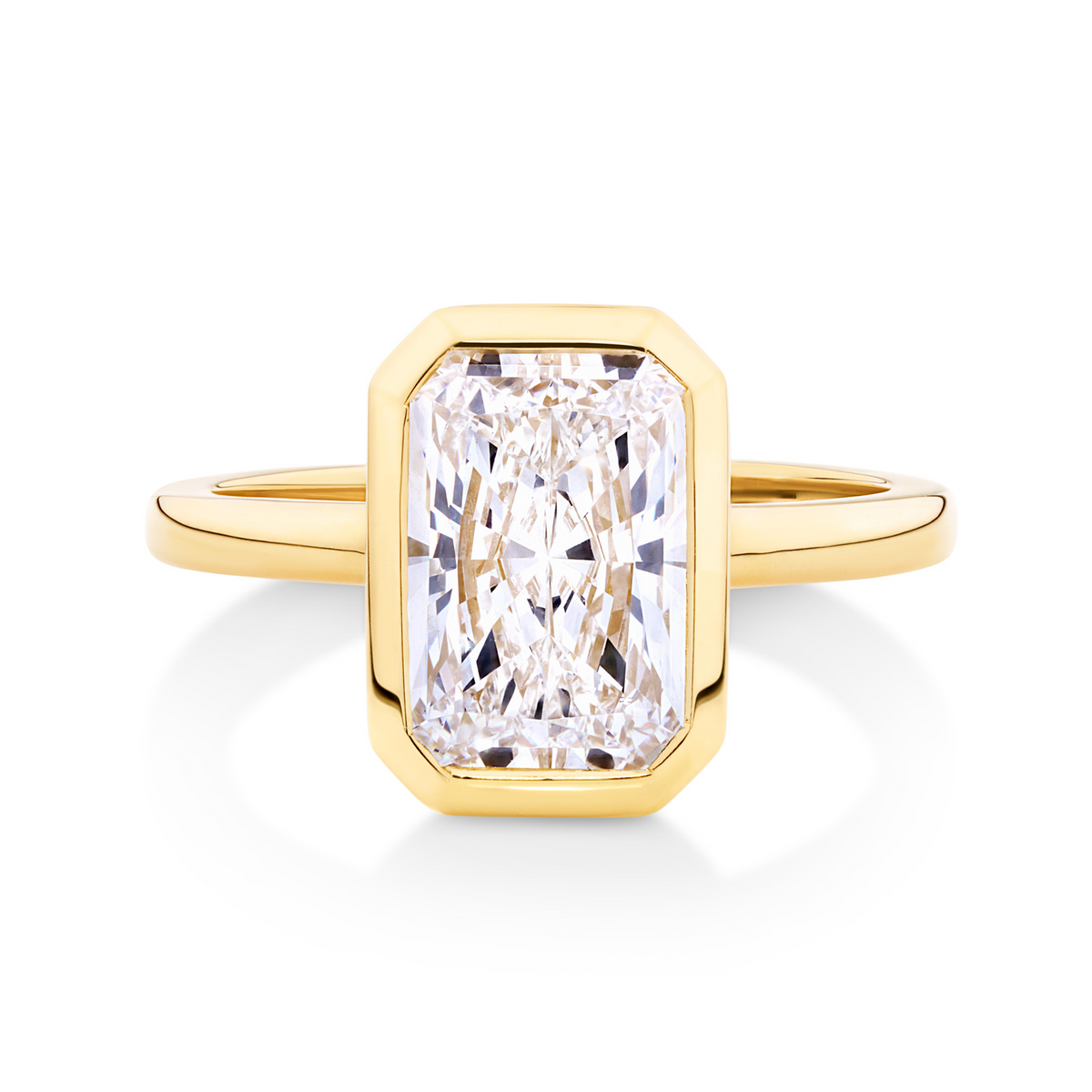 Isla-bezel-set-radiant-engagament-ring-sunshine-coast – Morgan & Co Store